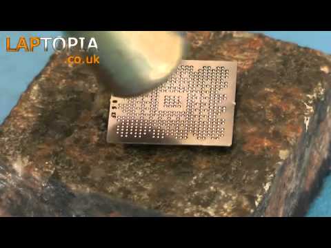 Nvidia GPU BGA Chip removal and reballed in detail 5 of 6 - YouTube
