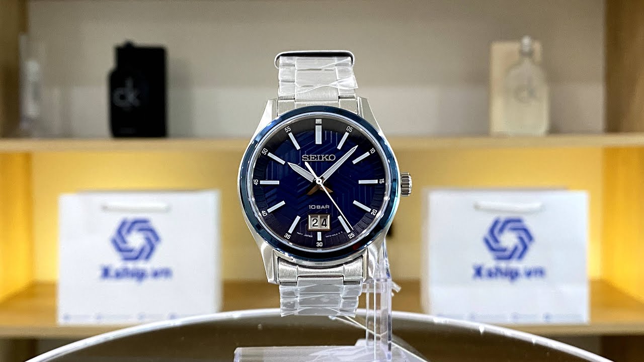 Xship.vn: Highlights | Seiko Quartz Black Dial Men Watch SUR559P1 - YouTube
