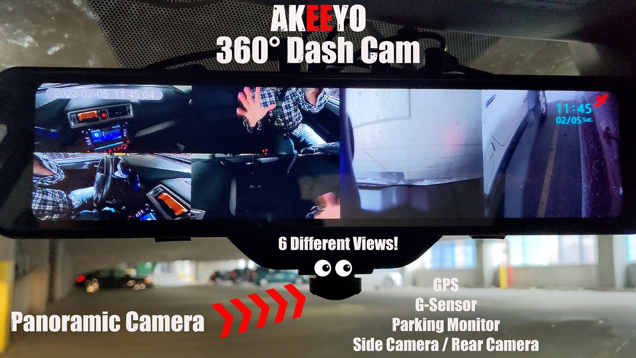 AKEEYO 360 Dash Cam : Perfect for UBER, LYFT or Taxi Drivers - YouTube