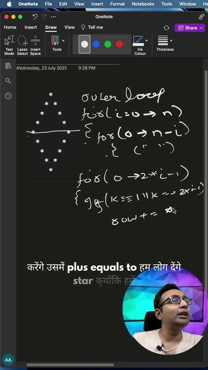 🔥Print Hollow Diamond Pattern Using JavaScript | DSA Pattern Series 💻 #dsa - YouTube