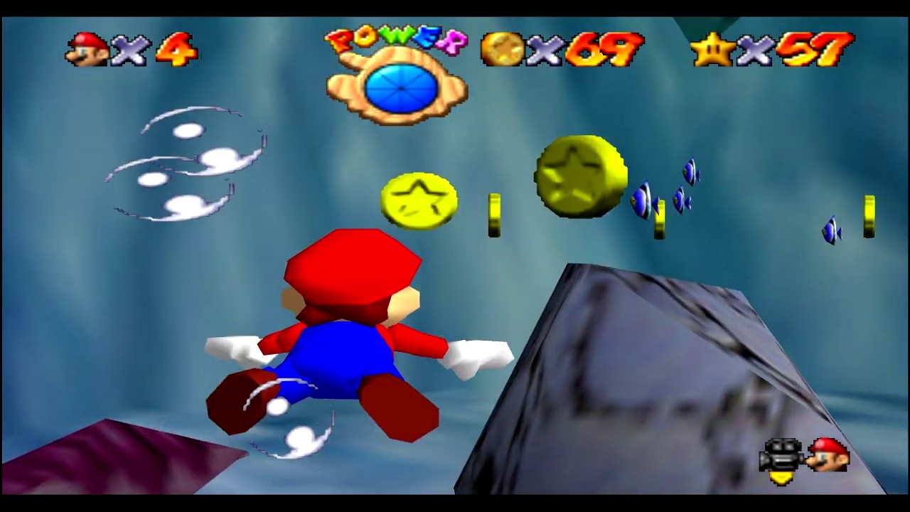 Super Mario 64 | #10 | Walkthrough | Laberinto Brumoso / Mundo arena ...