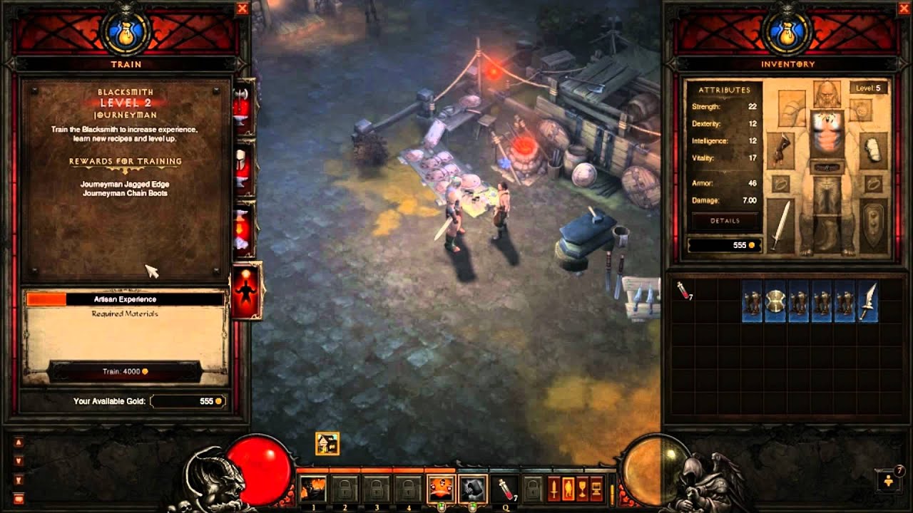 Diablo 3 - Basic Guide to Blacksmithing - YouTube