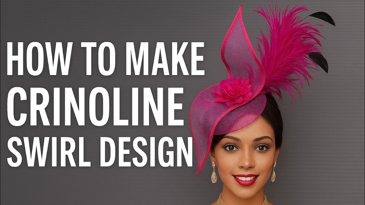 DIY Crinoline swirl Fascinator - YouTube