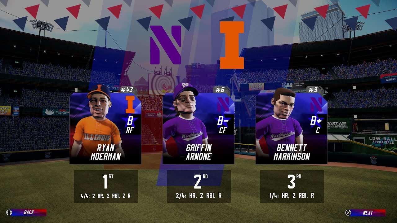 Super Mega NCAA College Baseball Video Game Northwestern Wildcats vs ...