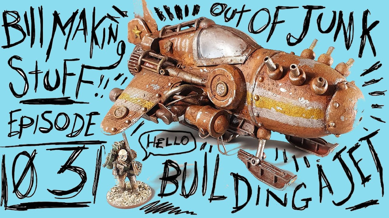 How To Make A SCI FI JET With Junk - YouTube