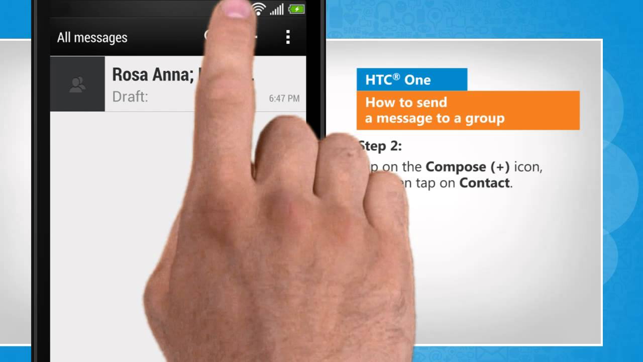 How To Send A Group Message In HTC One YouTube How To Send A Group Message In HTC One YouTube