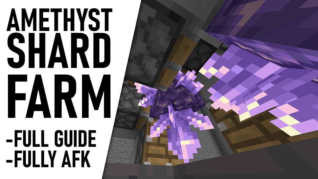 Minecraft Amethyst Shard Farm 1.17 - 1.19+ Tutorial / Guide - YouTube