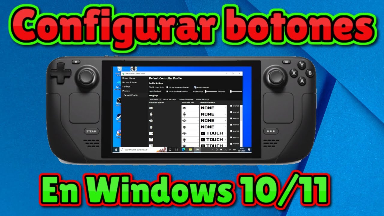 Configurar botones de Steam Deck con Windows 10/11 - YouTube