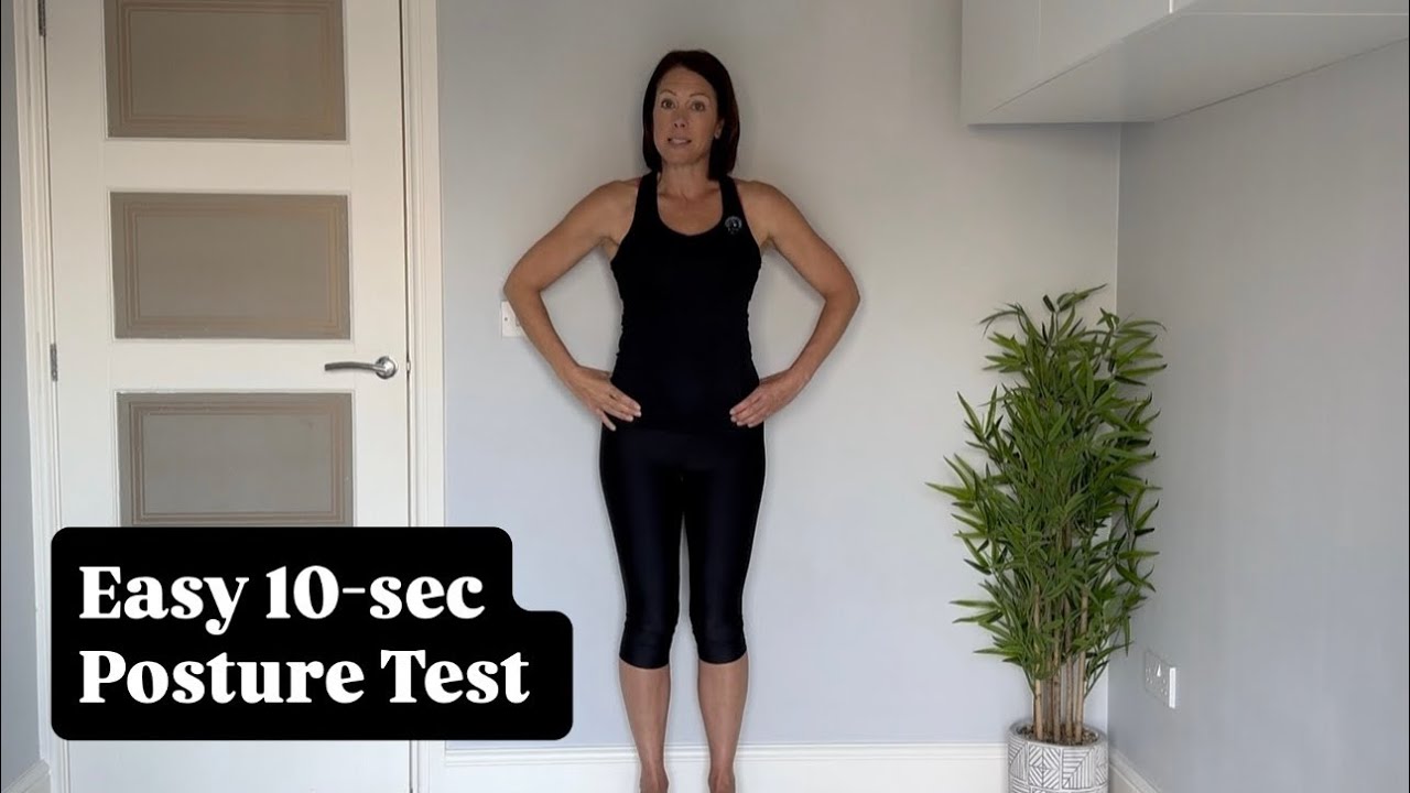 Easy 10-Second Posture Test | Stand Against A Wall - YouTube