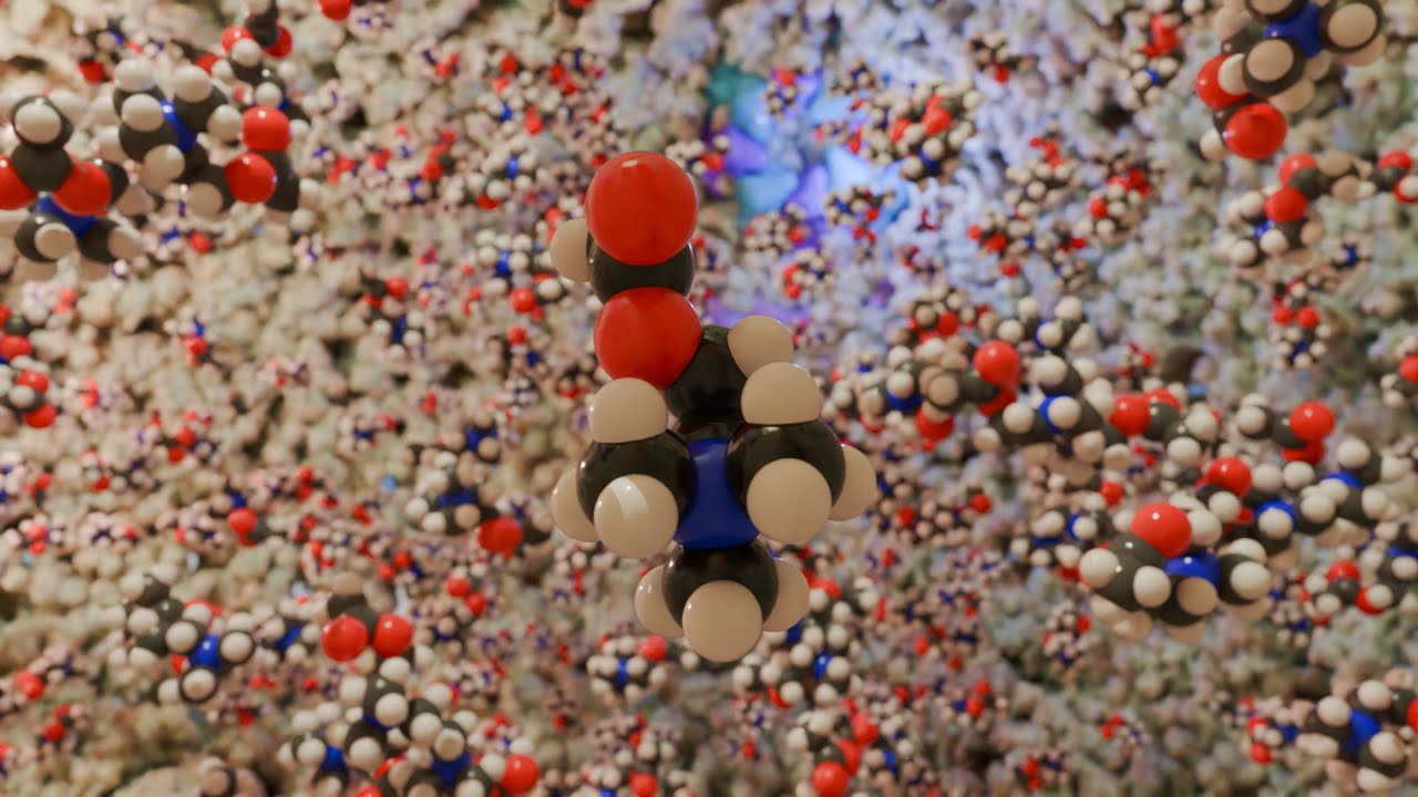 Panorama Inside a Synaptic Vesicle: Surrounded by Acetylcholine - YouTube