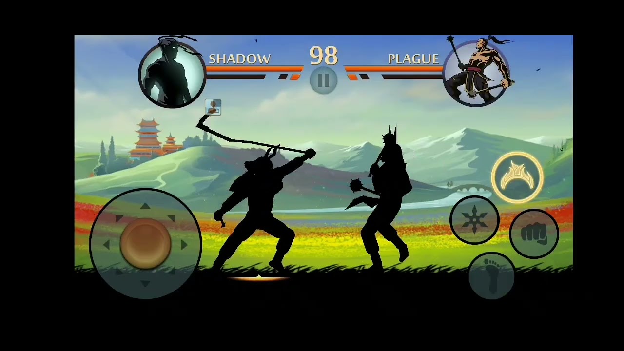 shadow fight 2: beating double "impossible" difficulty + eclipse with no enchamtments # ...