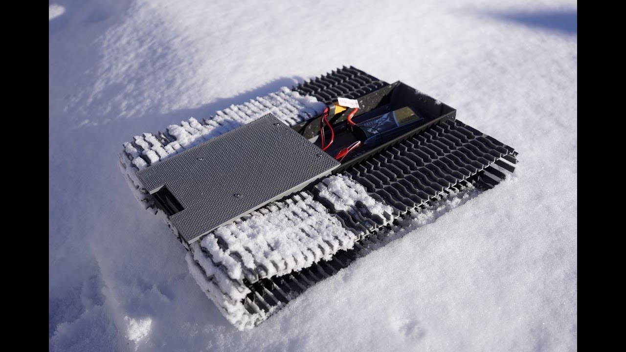 3D printed RC Snowcat | Testdrive - YouTube