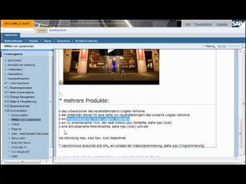 Mein Intranet 2.0 mit SAP Portal und Gentics Content.Node (Enterprise CMS) - YouTube