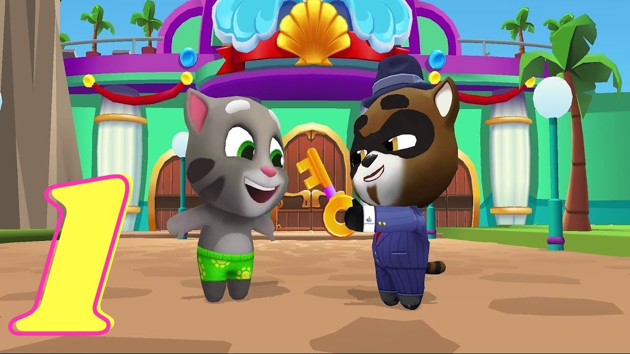 Talking Tom Pool Game - Android,ios Gameplay All Levels Part 1 - YouTube