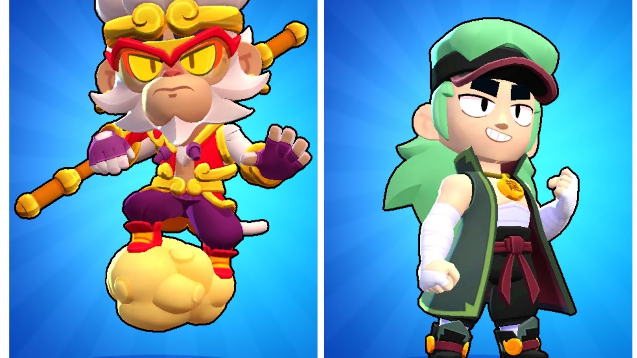 Comprando as Skins do Mico Wukong e Fang o Feroz - Brawl Stars - YouTube