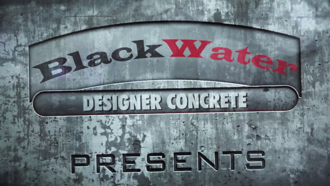 Blackwater Designer Concrete Patio Build Out - YouTube