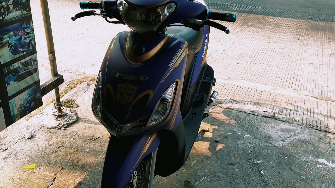 Modifikasi mio cutting sticker - YouTube