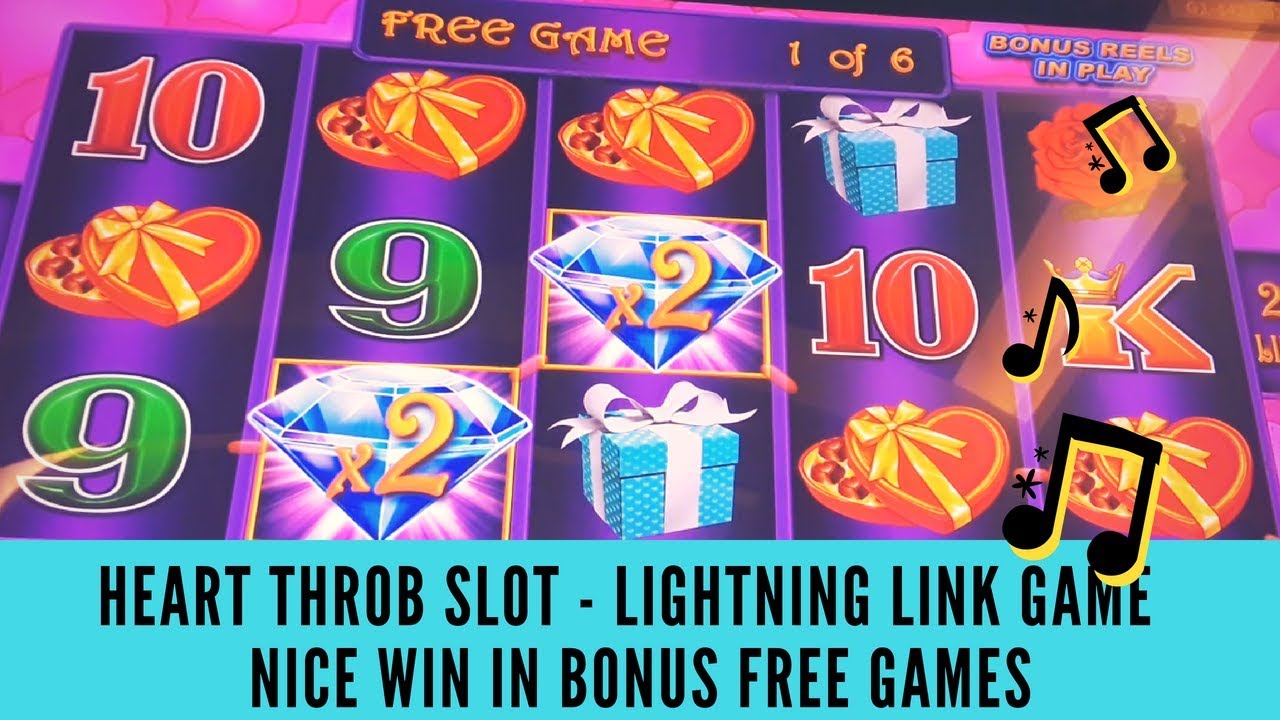 NICE WIN IN BONUS FREE GAMES ON HEART THROB SLOT - LIGHTNING LINK GAMES ...