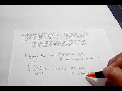 INTEGRAL FUNGSI TRIGONOMETRI # INTEGRAL TANGEN X - YouTube