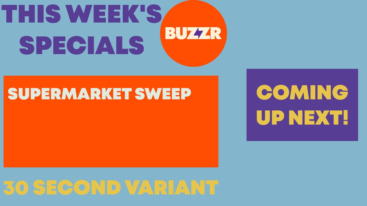 BUZZR This Week's Specials for Supermarket Sweep Promo XXL (:30) - YouTube
