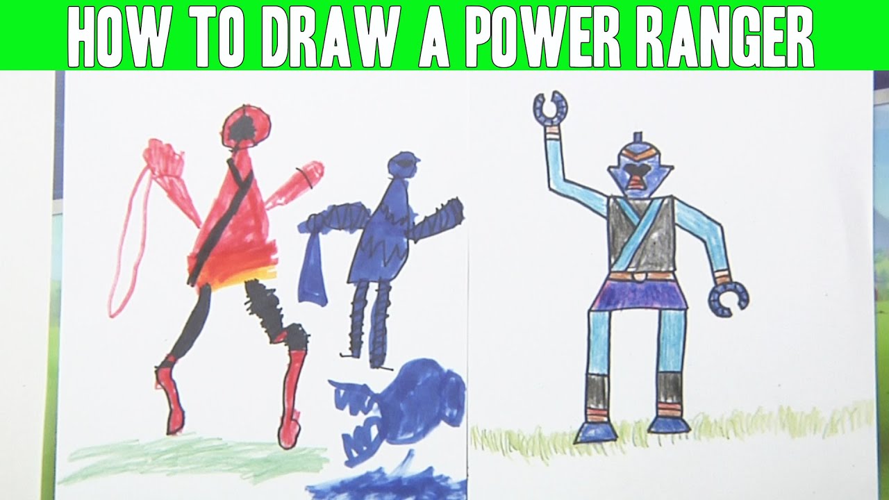 How To Draw Power Rangers Ninja Steel Step By Step