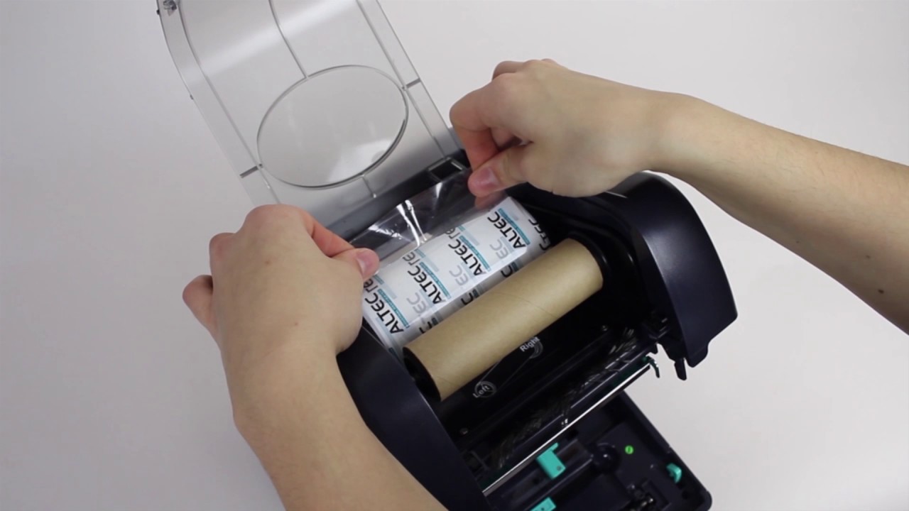 Installing ink in TTP printer - YouTube