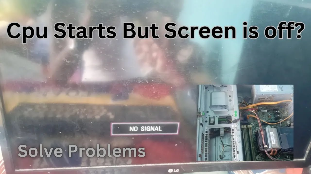 CPU Starts but Screen is OFF in Computer? - YouTube