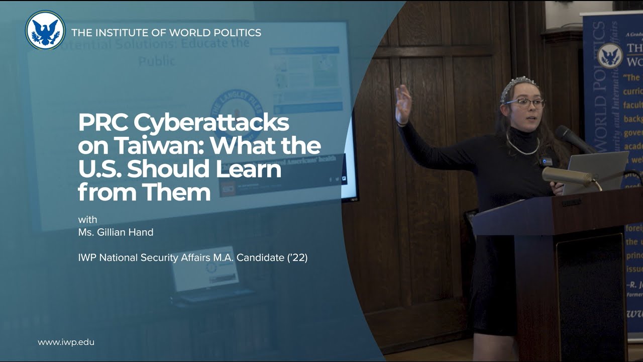 PRC Cyberattacks on Taiwan: What the U.S. Should Learn from Them - YouTube