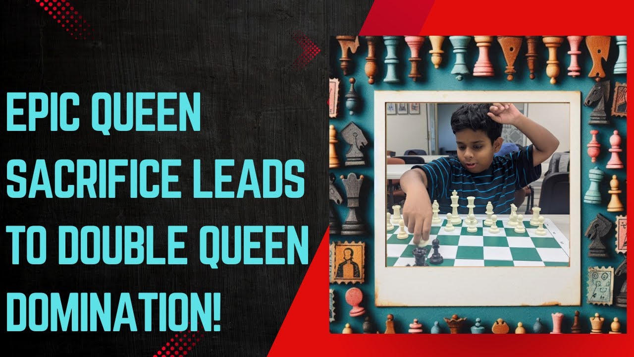Epic Queen Sacrifice Leads to Double Queen Domination! - YouTube