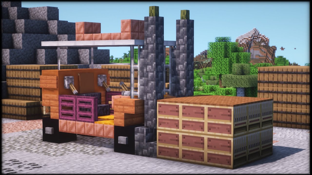 Minecraft | How to Build a Forklift | Minecraft Tutorial - YouTube
