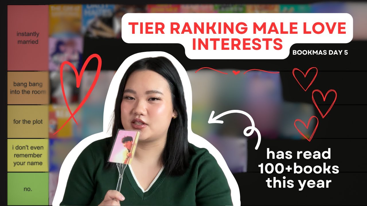 tier ranking male love interests from books i read in 2024 ️ | bookmas ...