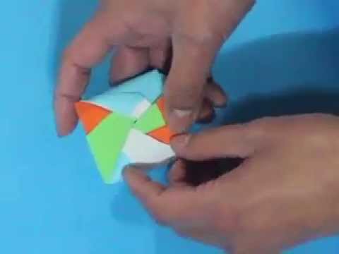 How to make an Origami Mosaic ttakji 9 - YouTube