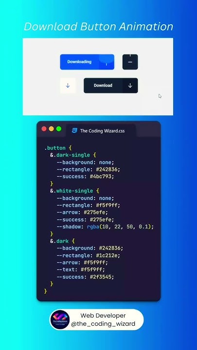 Download Button Animation 🚀🚀🚀🚀 Css Htmlcss Html5 Html5css3 Csstips Animation Programmer