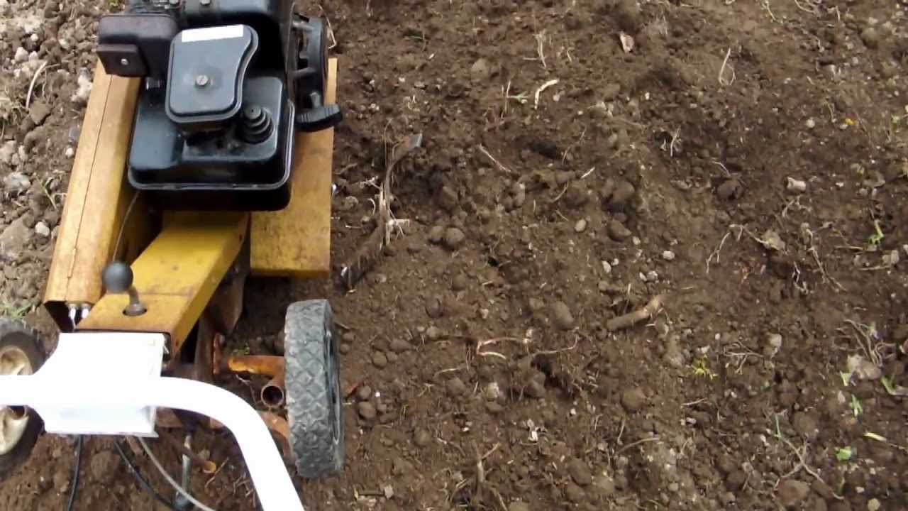 Qualcast rotovator video just to show its working. - YouTube