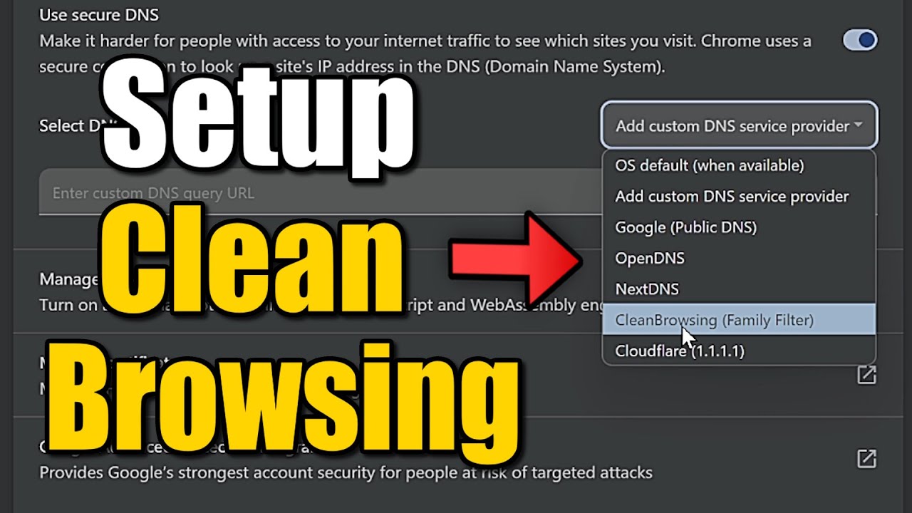 How to Turn on Parental Control for Clean browsing on Google Chrome ...