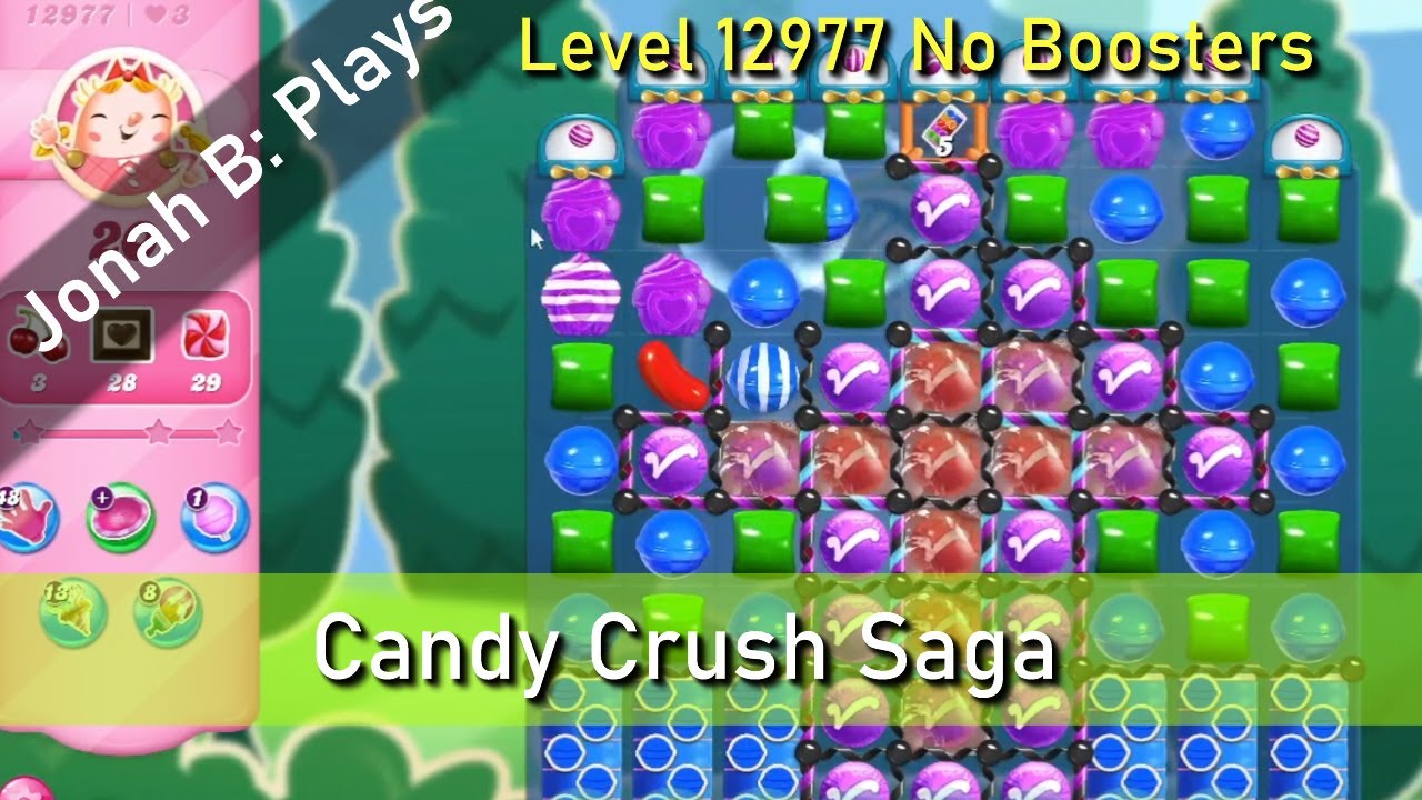 Candy Crush Saga Level 12977 No Boosters - YouTube