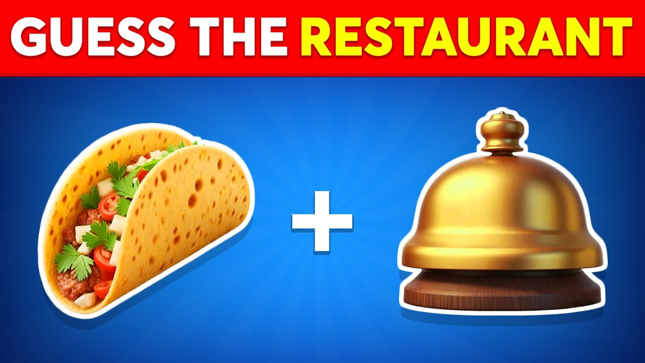 Guess The Fast Food Restaurant By Emoji 🍔🍟 Emoji Quiz - YouTube