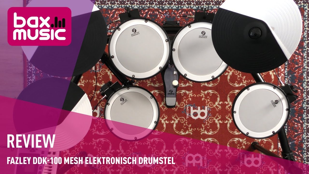 Fazley DDK-100 Mesh Elektronisch Drumstel Review | Bax Music - YouTube