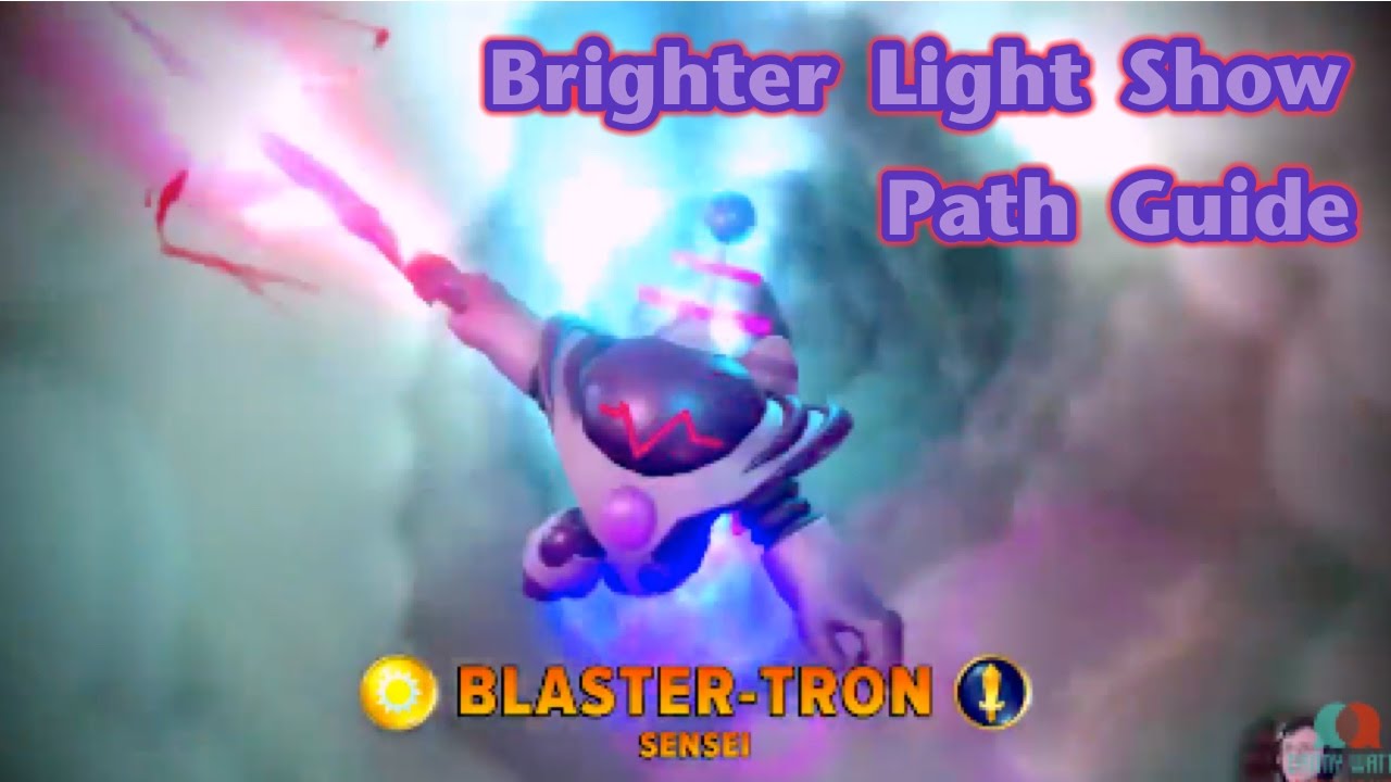 Skylanders Imaginators - Blaster-Tron - Brighter Light Show Path Guide ...