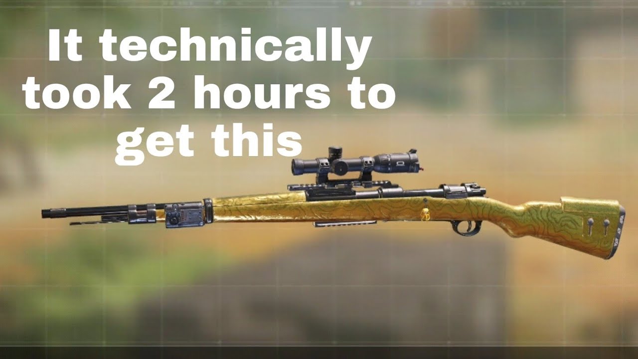 Got the gold camo for the kilo bolt action - YouTube