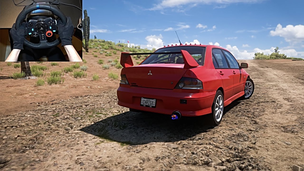 Mitsubishi Lancer Evo IX MR | Forza Horizon 5 | Steering Wheel ...