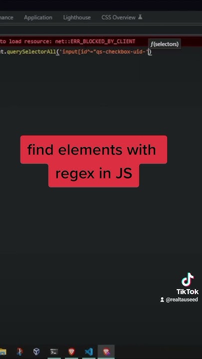 Find Elements With Regex In Js Js Regex Tips Trick Tricks Trickshots Javascript Code