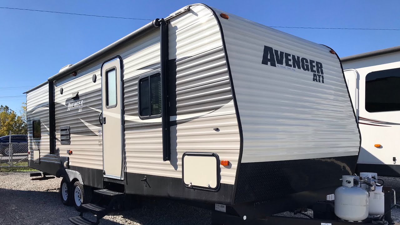 2017 Avenger 27BBS Travel Trailer Bunk House Walk Through Tour - YouTube