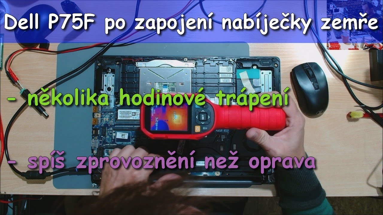Dell P75F - Po zapojení nabíječky zemře | Težké hledání, provizorní ...