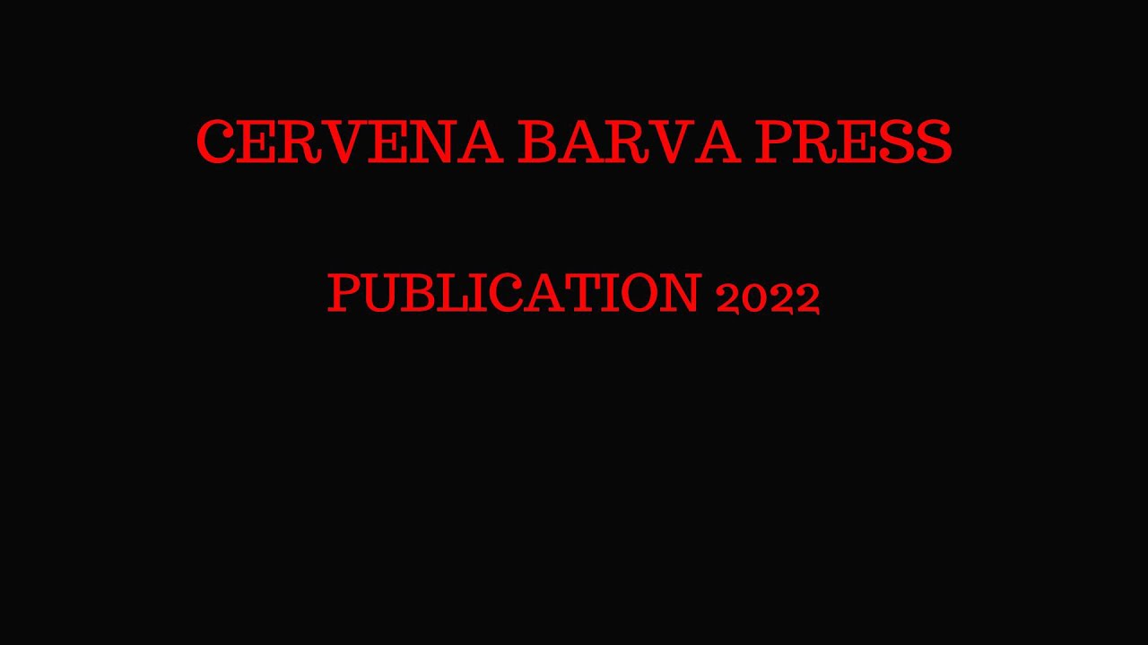 Červená Barva Press Publications 2022 - YouTube