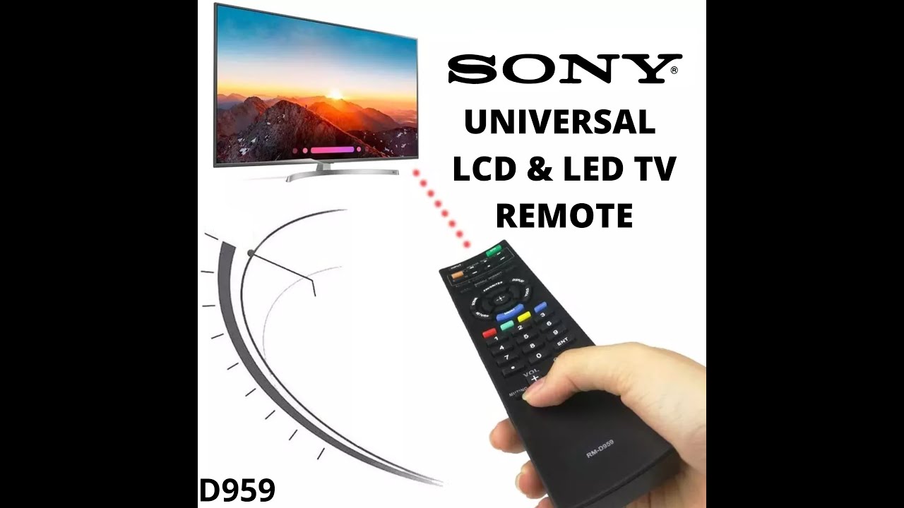 Sony LED TV Sony LCD Universal Remote Work for All Sony LED/LCD Model ...