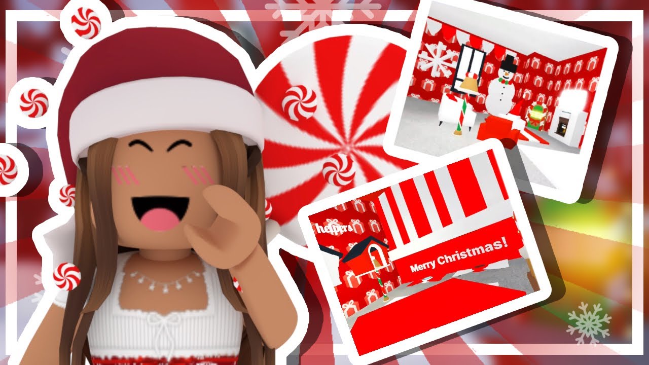 Adopt Me CHRISTMAS House Tour + Christmas build hacks - YouTube