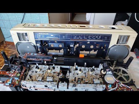Магнитола Sanyo WMR-D25, некоторые моменты обслуживания и ремонта - YouTube