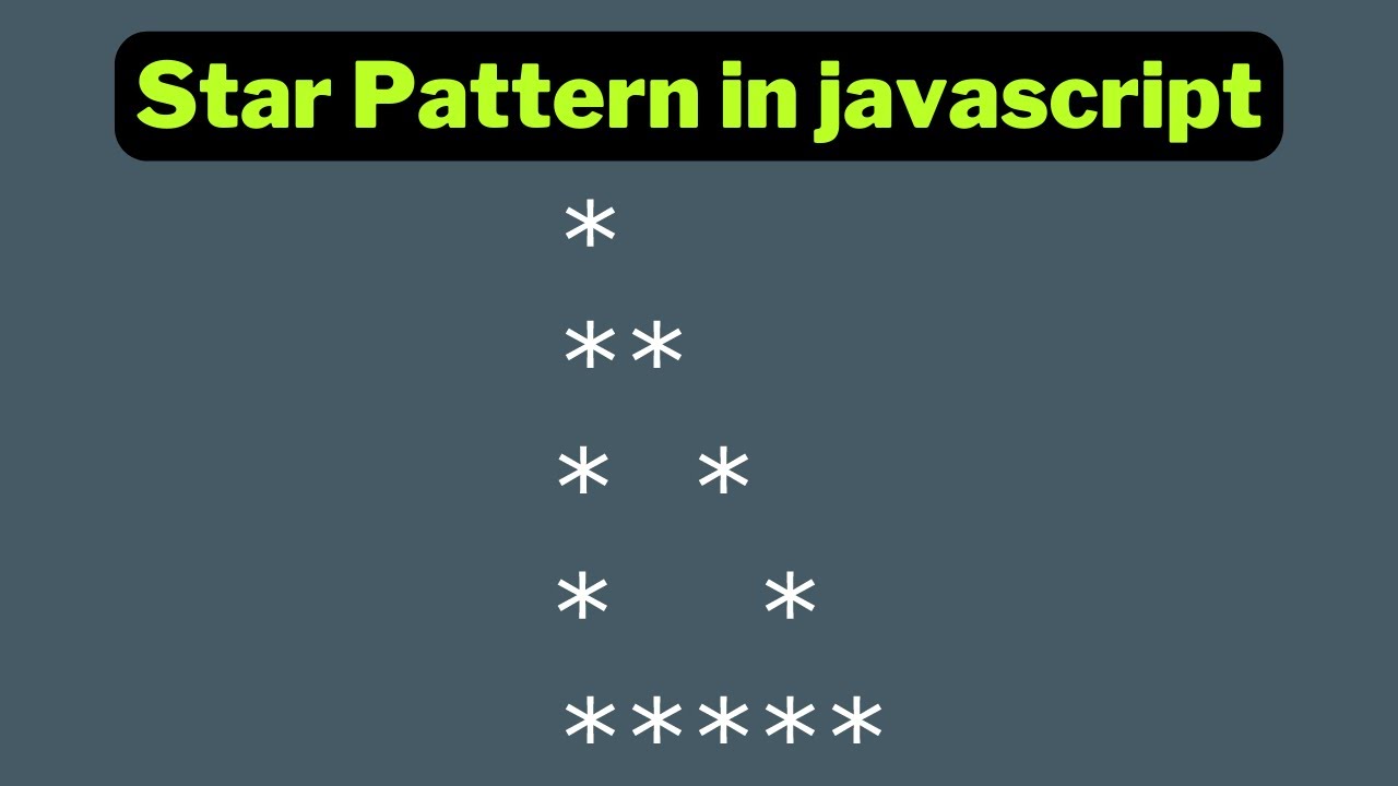 Hollow Triangle Star Pattern In Javascript For Loop In Js 2023 Papa Developer Youtube