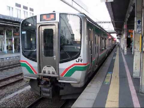 JR東北本線E721系ｾﾝP40編成+701系ｾﾝF2-27編成 - YouTube